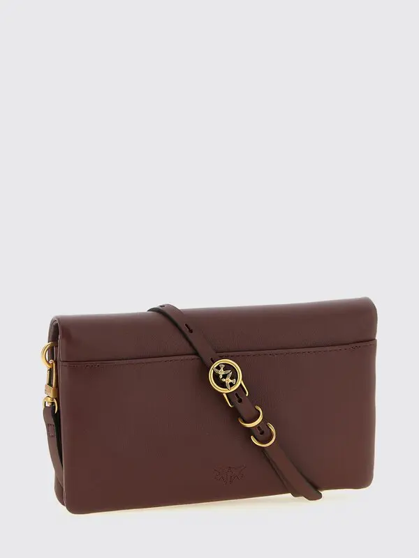 Pinko Love Bag Click Horizzontal Classic Leather Bag - Wine