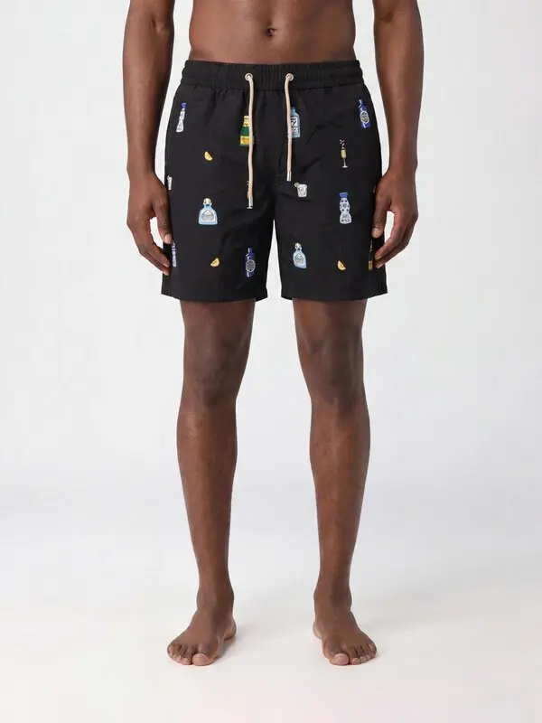 MC2 SAINT BARTH Polyester Swim Shorts With Elasticated Drawstring Waist