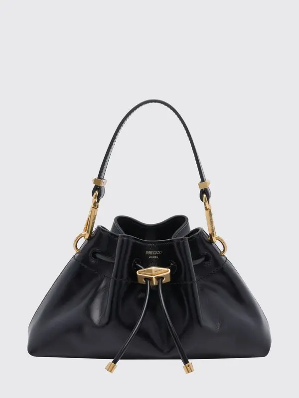 JIMMY CHOO Cinch Bucket Bag In Smooth Calf Leather