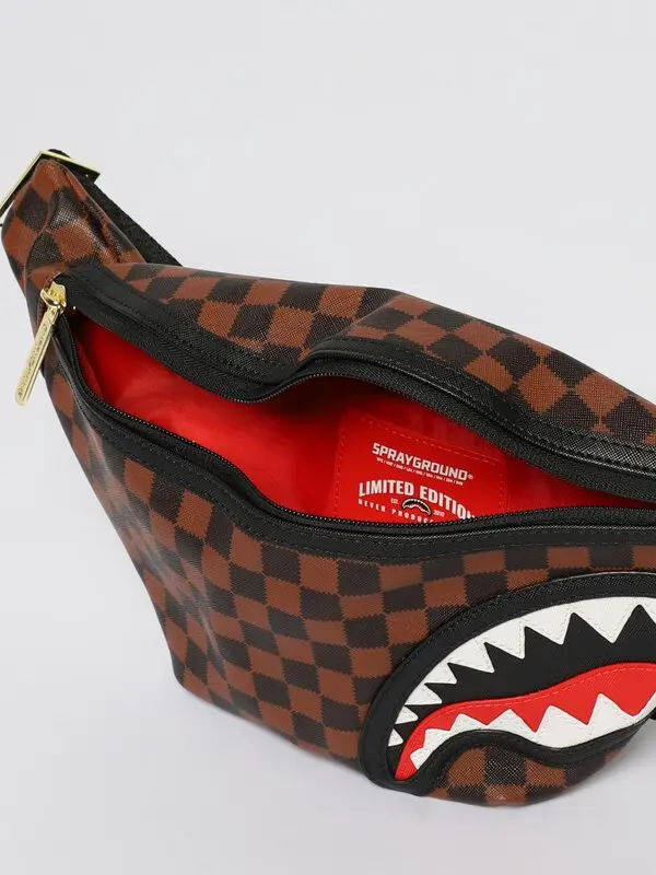 SPRAYGROUND Checkerboard Shark Bite Belt Bag