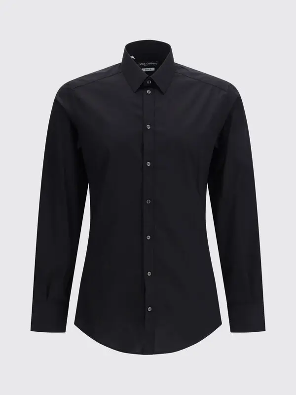 Dolce & Gabbana Classic Stretch Cotton Shirt - Black