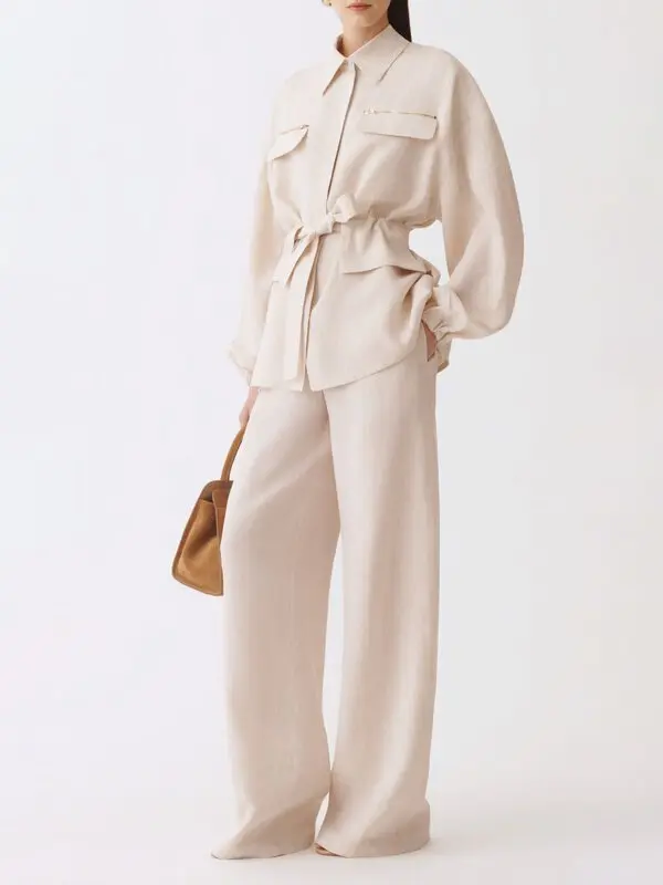 Fabiana Filippi Linen Shirt Jacket