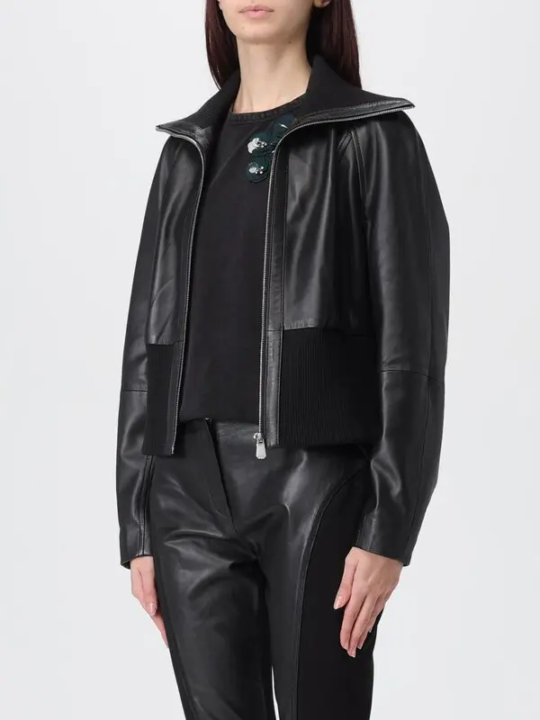 Pinko Leather Zip-up Jacket