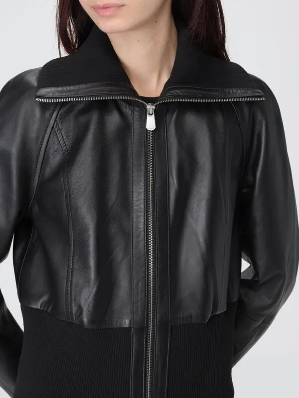 Pinko Leather Zip-up Jacket