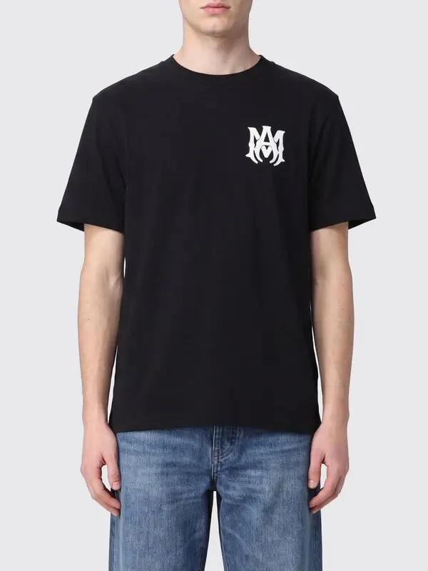Amiri Relaxed Fit Drop Shoulder Cotton T-shirt With Logo