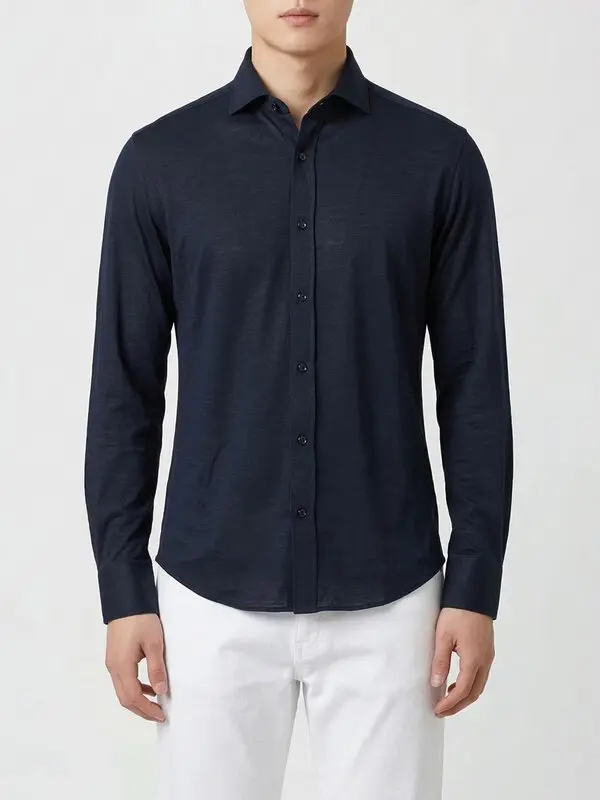 Brunello Cucinelli Casual Silk And Cotton Shirt