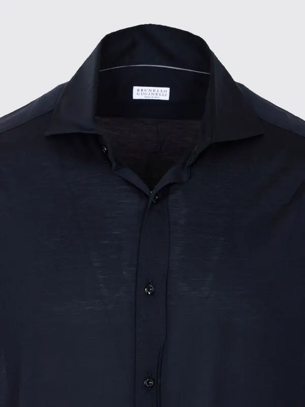 Brunello Cucinelli Casual Silk And Cotton Shirt