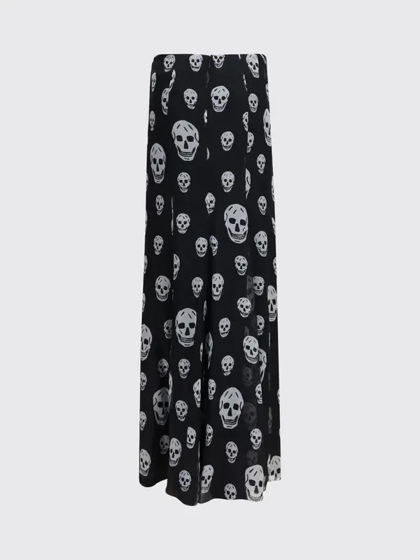 Alexander McQueen Asymmetrical Draped Maxi Skirt