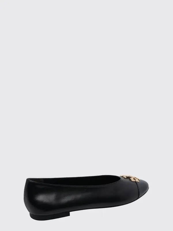 Tory Burch Charlie Ballet Flats In Smooth Leather With Double T Logo