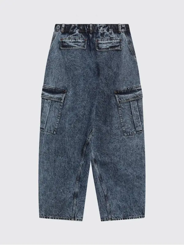 Alaïa Wide-leg Denim Jeans With Drawstring
