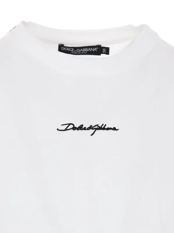 Dolce & Gabbana Cotton Crew-neck T-shirt With Logo