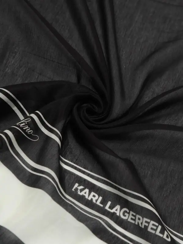 Karl Lagerfeld Wrap Skirt With Contrasting Stripes