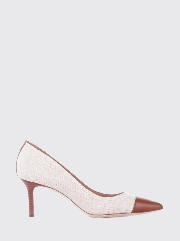 Ralph Lauren Canvas And Leather Pumps