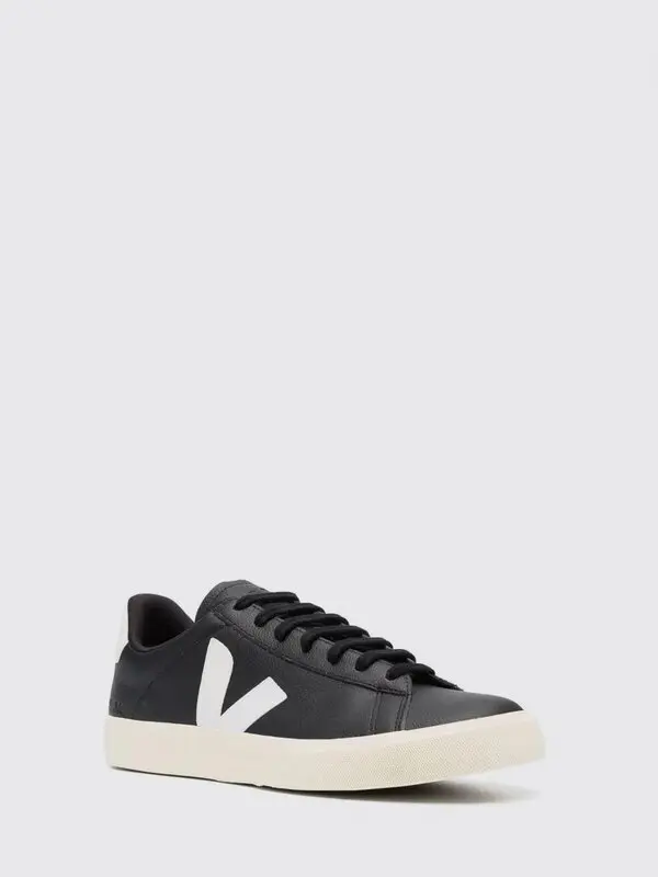 VEJA Campo O.t. Leather Low Top Sneakers - Black