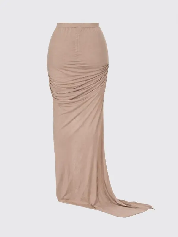 Rick Owens Cotton Jersey Maxi Skirt