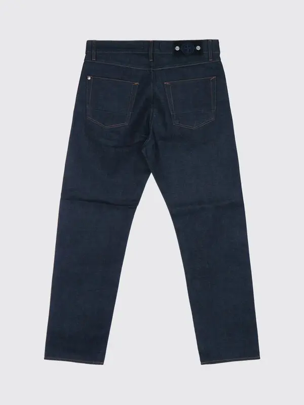 Stone Island Regular Fit Cotton Denim Jeans With Rear Compass Logo
