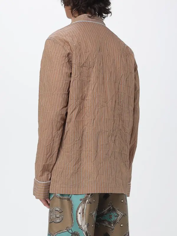 Dolce & Gabbana Single Breasted Cotton And Linen Blazer