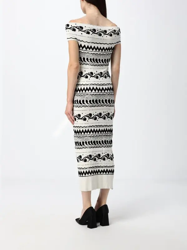 Alberta Ferretti Knit Midi Dress