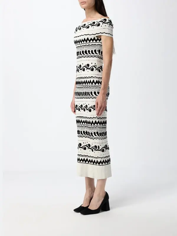 Alberta Ferretti Knit Midi Dress