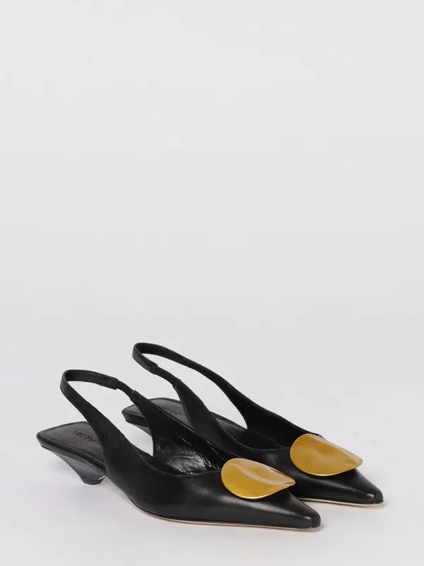 VIC MATIE Baron Leather Slingback Pumps