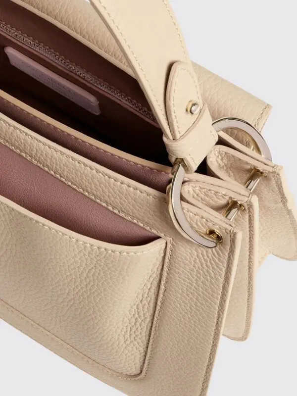 COCCINELLE C-me Grained Leather Bag - Beige