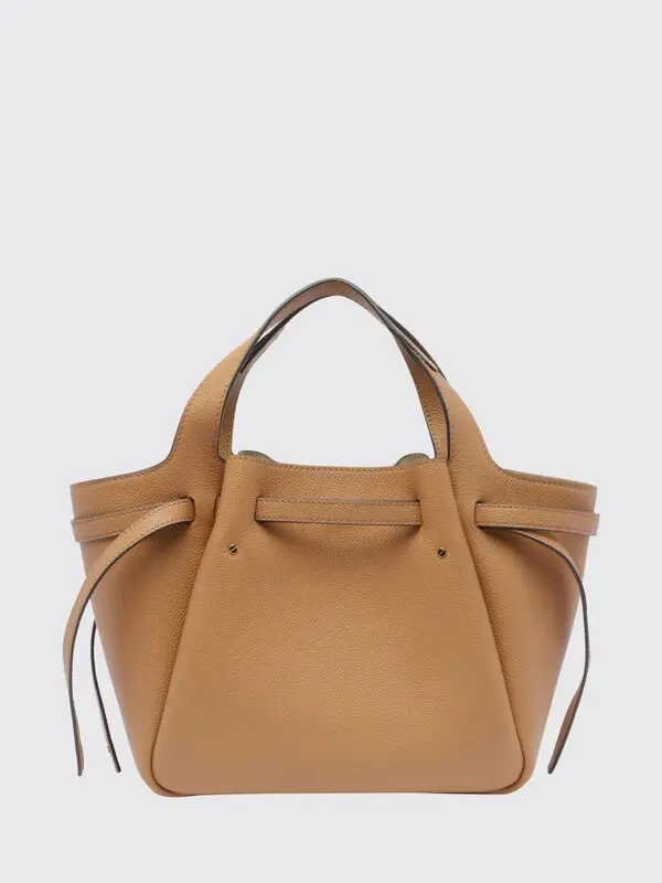 Tory Burch Romy Calf Leather Handbag - Beige