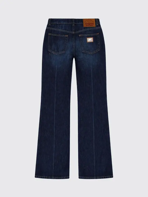 Dolce & Gabbana Straight Jeans In Cotton Denim