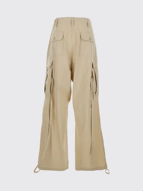 PAROSH High-waisted Wide-leg Cargo Pants