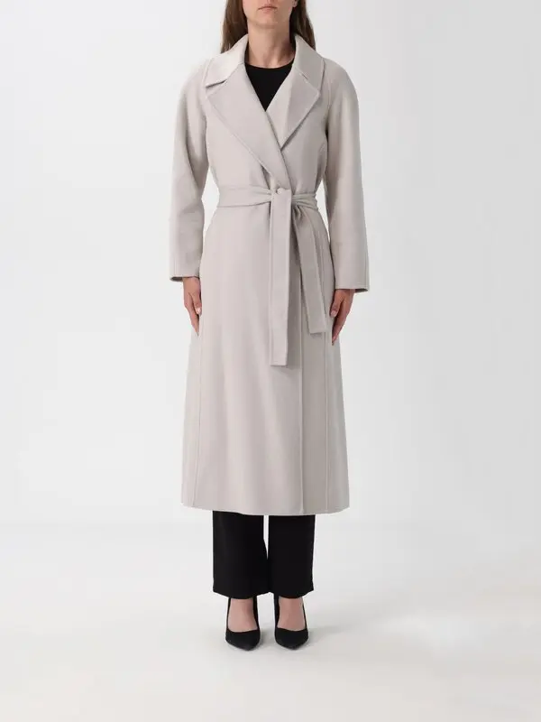 PALTO' Belted Coat - White