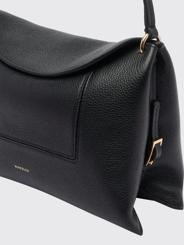 WANDLER Penelope Shoulder Bag In Calf - Black