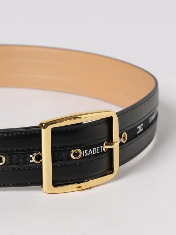 Elisabetta Franchi Synthetic Leather Belt With Logo