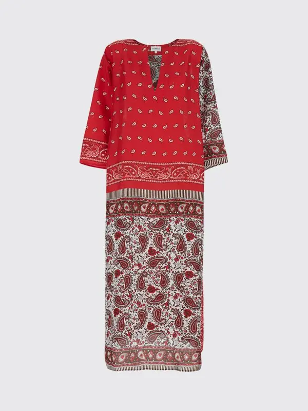 PAROSH P.a.r.o.s.h. Paisley Print Silk Midi Tunic