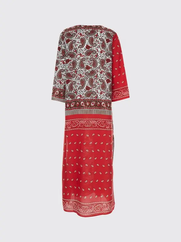 PAROSH P.a.r.o.s.h. Paisley Print Silk Midi Tunic