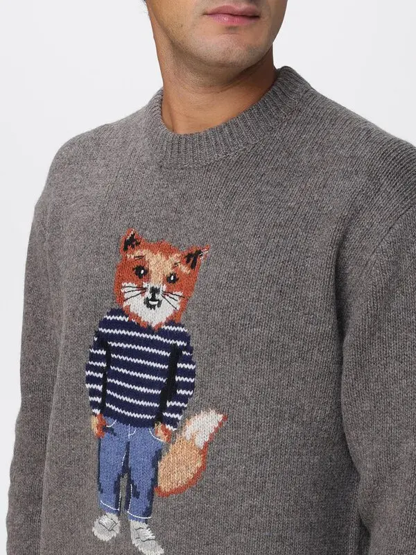Maison Kitsuné Graphic Pullover - Grey