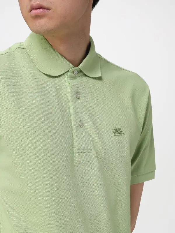 Etro Cotton Polo Shirt With Pegaso Logo