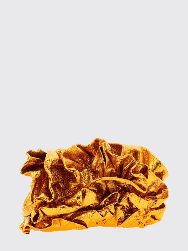 Dries Van Noten Draped Leather Clutch