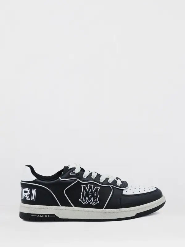 Amiri Newport Leather Sneakers - Black