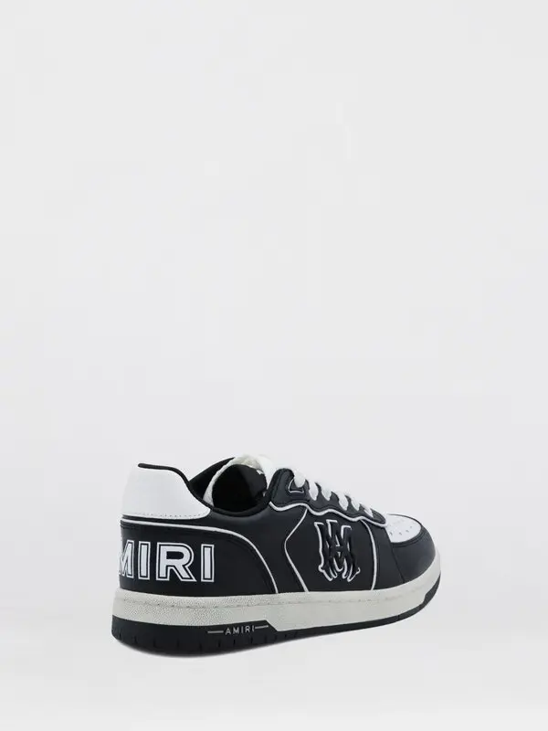 Amiri Newport Leather Sneakers - Black