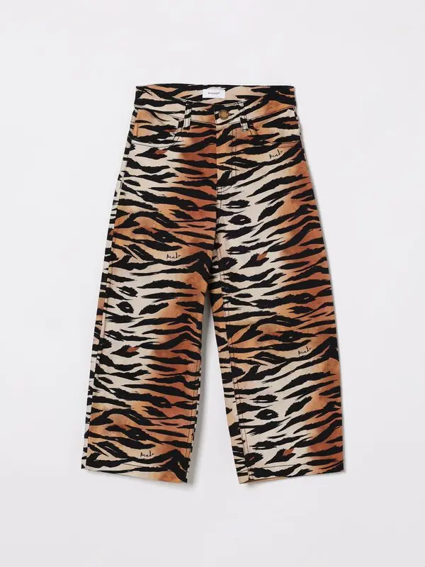 Pinko Animal Print Baggy Jeans