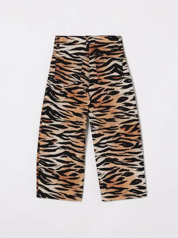 Pinko Animal Print Baggy Jeans