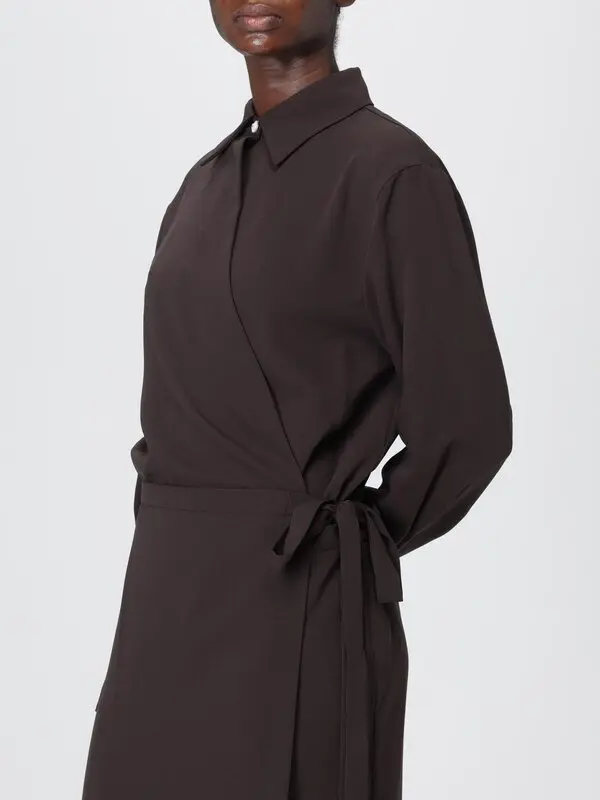 Pinko Long Sleeve Wrap Dress With Belt