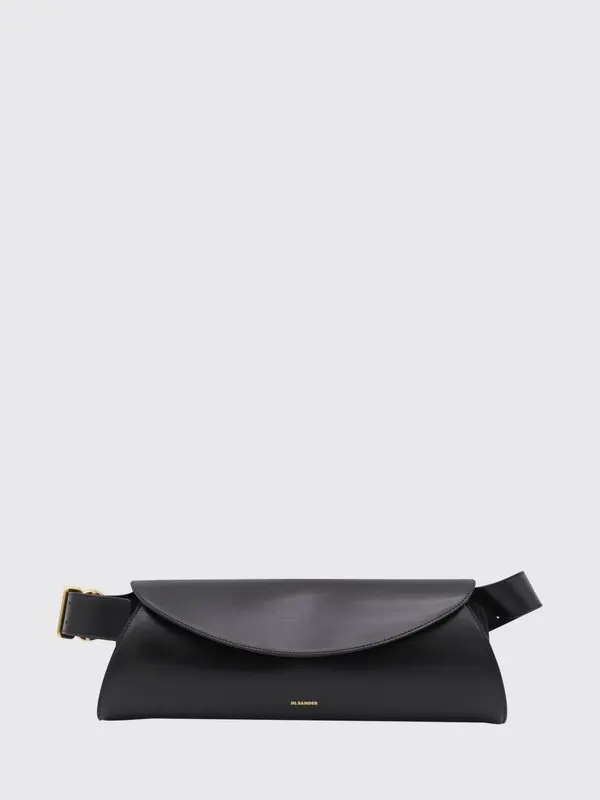 JIL SANDER Cannolo Small Smooth Calfskin Leather Shoulder Bag - Grey