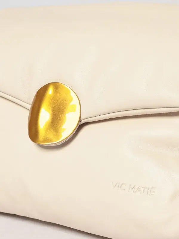 VIC MATIE Nappa Leather Bag Vic Mat - Natural