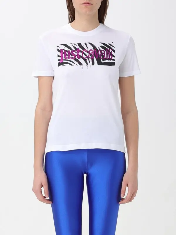 Just Cavalli T-shirt With Zebra Print Logo