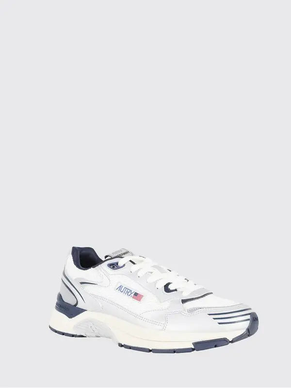AUTRY Hyperway Sneakers In Synthetic Leather And Mesh - Silver