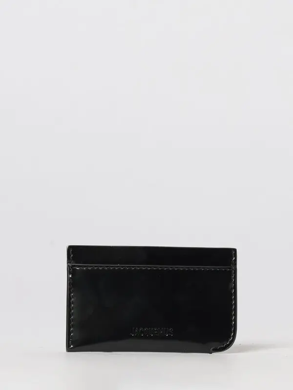 Jacquemus Brushed Leather Card Holder - Black