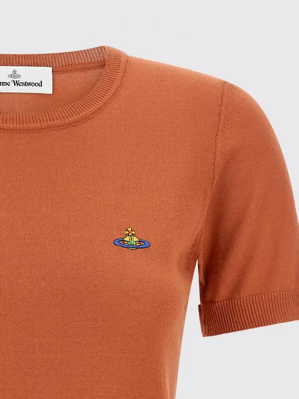 VIVIENNE WESTWOOD Orb Logo Cotton T-shirt - Orange