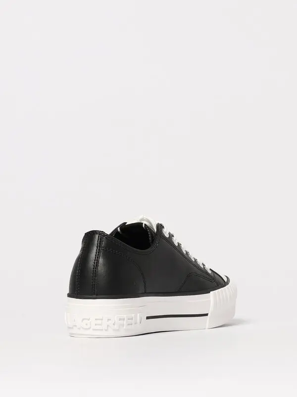 Karl Lagerfeld Leather Trainers - Black
