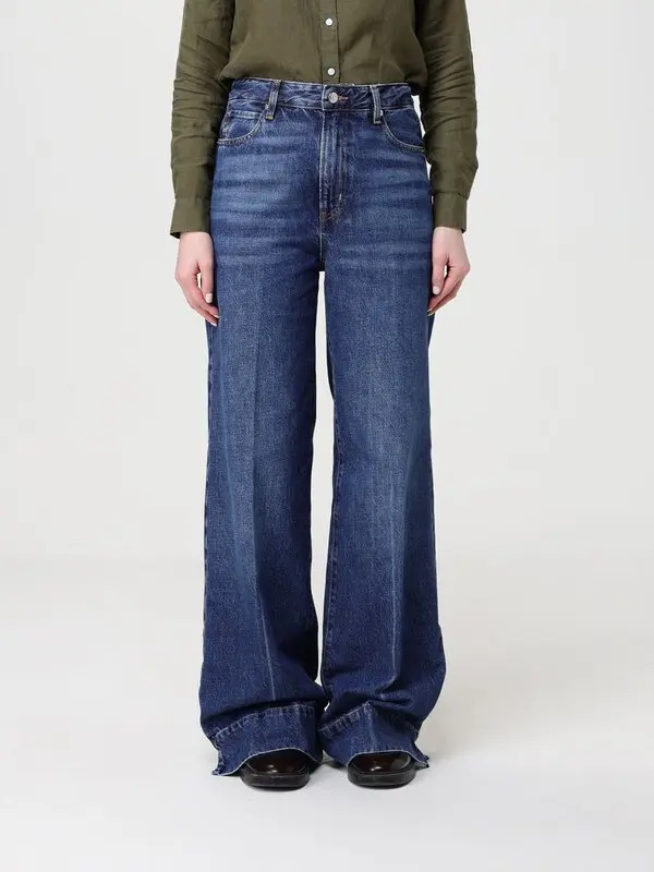 FRAME The Slice Flare Cotton Jeans
