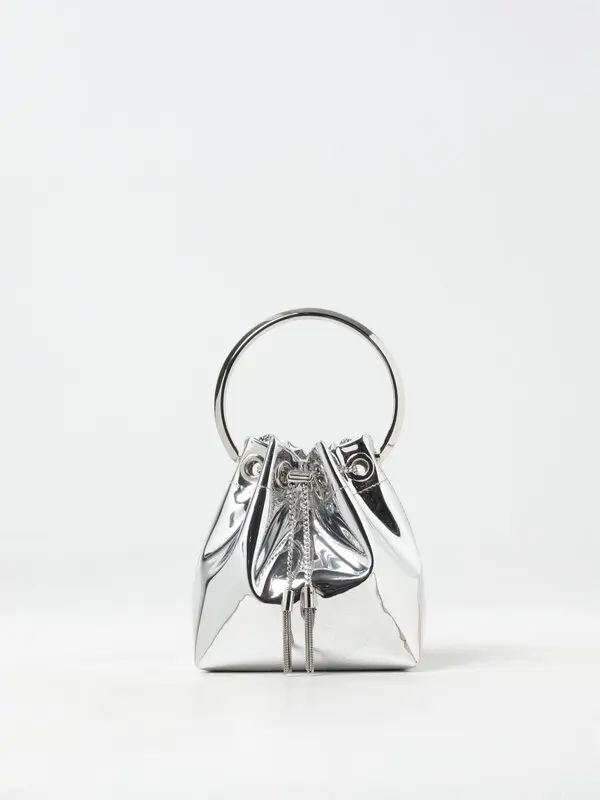 JIMMY CHOO Mini Bucket Bag - Silver